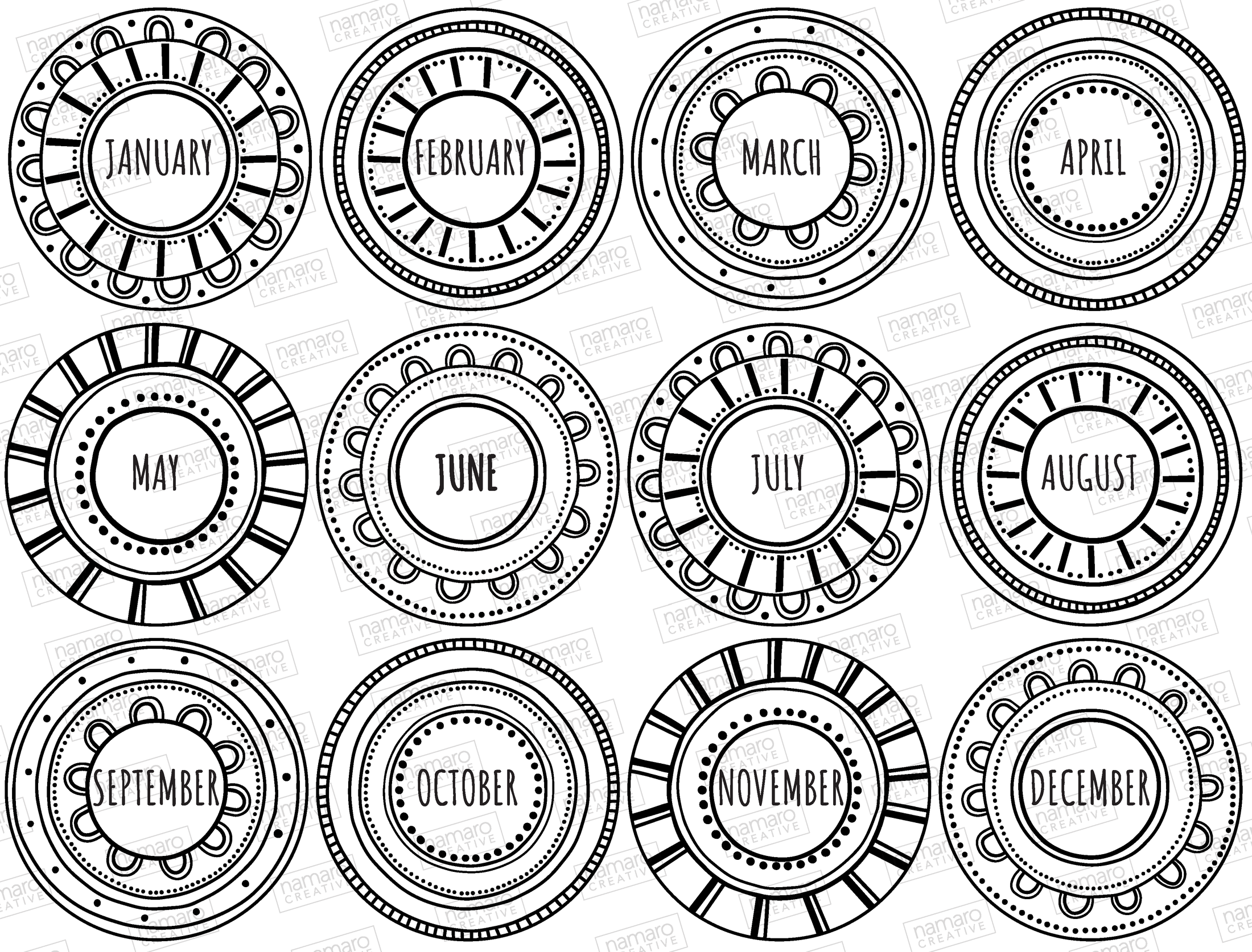 Aboriginal Monthly Birthday Cards – Namaro Creative
