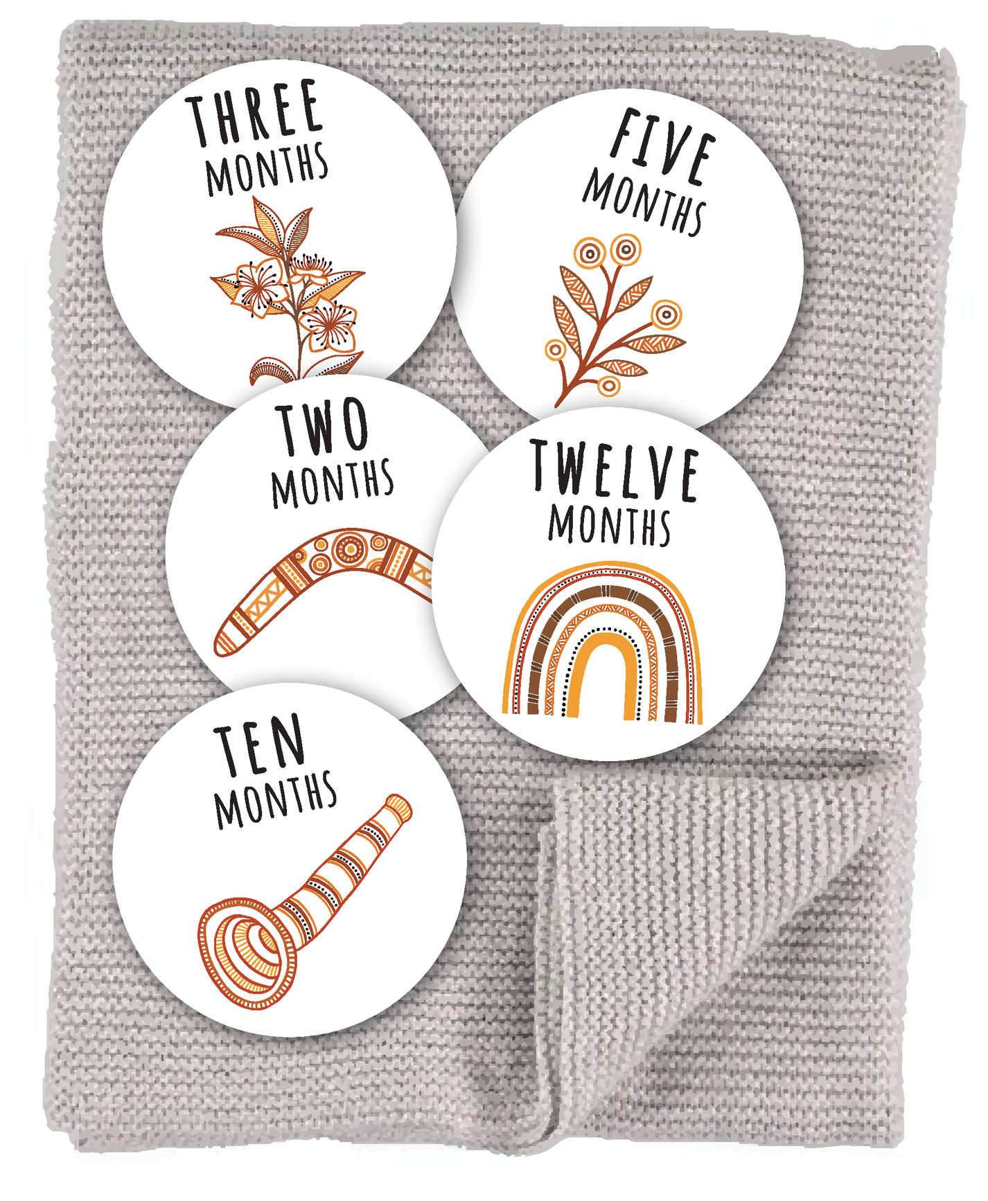 Aboriginal Milestone Cards (Monthly - Digital) – Namaro Creative